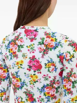 MSGM Floral-pattern T-shirt