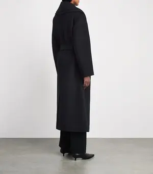 RÓHE Cashmere-wool Signature Scarf Coat - Navy