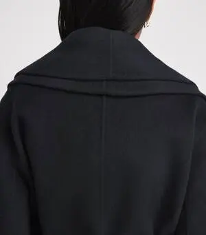 RÓHE Cashmere-wool Signature Scarf Coat - Navy