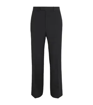 WALES BONNER Virgin Wool Alto Trousers - Black