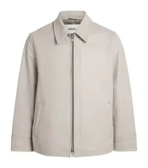 AGOLDE Chadwick Leather Jacket - Beige