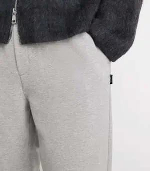 MAISON MARGIELA Cotton-blend Wide-leg Sweatpants - Grey