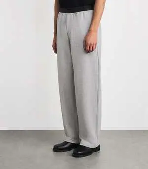 MAISON MARGIELA Cotton-blend Wide-leg Sweatpants - Grey