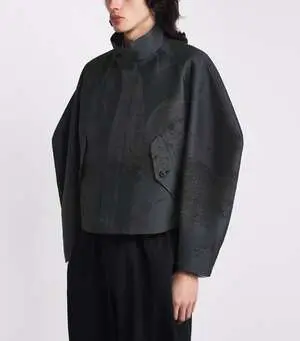 Issey Miyake Inlay Bomber Jacket