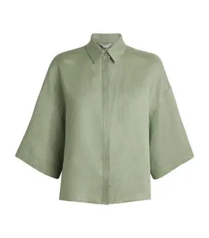 Women's Cropped Linen Shirts