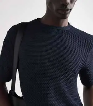 Emporio Armani Textured T-shirt - Blue