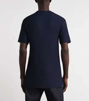 Emporio Armani Textured T-shirt - Blue