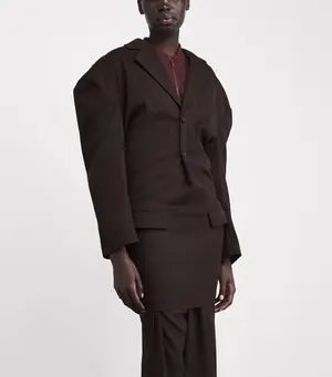 Issey Miyake Like Torso Like Blazer Mini Dress