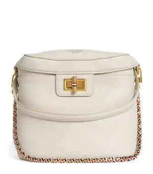 Thom Browne Pebble Leather Box Bag - White
