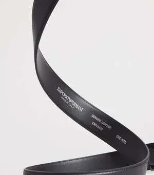 Emporio Armani Leather Belt - Black