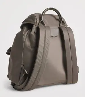 Emporio Armani Logo Backpack - Brown
