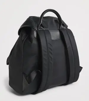 Emporio Armani Logo Backpack - Black