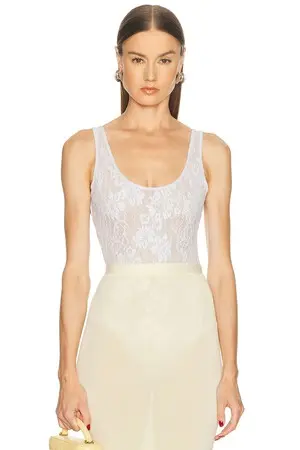 Zimmermann Lace Scoop Bodysuit