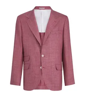 Brunello Cucinelli Wool-silk-linen Deconstructed Blazer