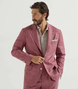 Brunello Cucinelli Wool-silk-linen Deconstructed Blazer