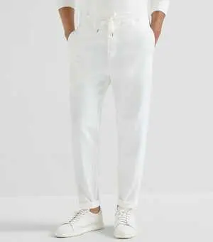 Brunello Cucinelli Cotton-blend French Terry Sweatpants