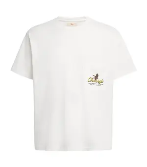 CHERRY LOS ANGELES Cotton Graphic Pocket T-shirt - White