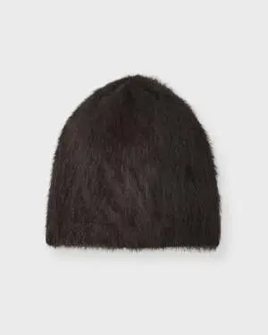 LISA YANG Brushed Cashmere Beanie - Wood