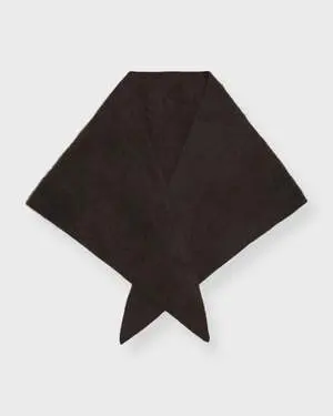 LISA YANG Scarf Bandana Brushed Cashmere - Wood