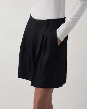 LISA YANG Wide Leg Tailored Shorts
