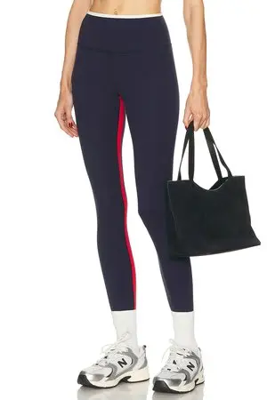 Splits59 Easton Rigor High-waist 7/8 Legging - Indigo & White