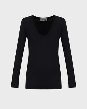LISA YANG Top Amalea Cashmere - Black