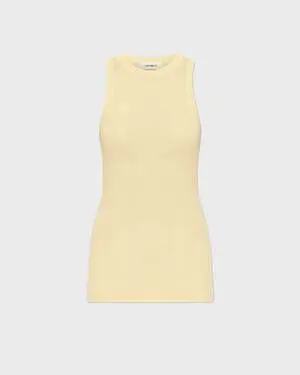 LISA YANG Top Amya Tank - Light Yellow
