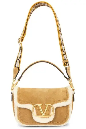Valentino Garavani Alltime Apres L'hiver Shoulder Bag - Havana Beige, Dark Beige, & Multicolor