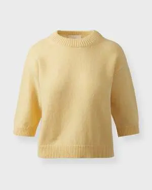 WAKAKUU Top Apex Wool Cashmere - Light Yellow
