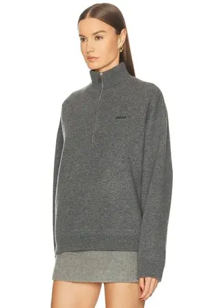 Miu Miu Cashmere Half Zip Sweater