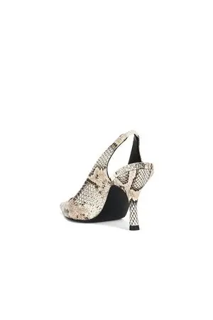 Magda Butrym Snake Low Slingback Heel