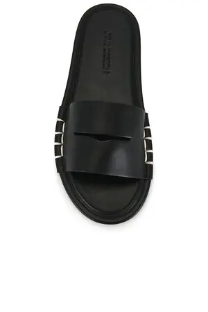 JW Anderson Loafer Slide Sandal - Black
