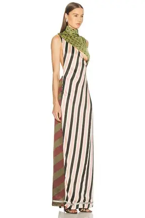 JEAN PAUL GAULTIER Patchwork Long Sleeveless Dress