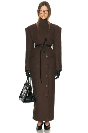 HELSA Italian Wool-blend Extra Long Coat