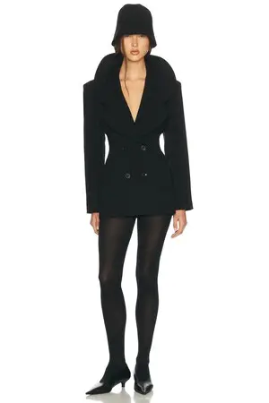 HELSA The Rampling Blazer In Thick Crepe
