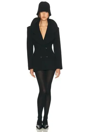 HELSA The Rampling Blazer In Thick Crepe