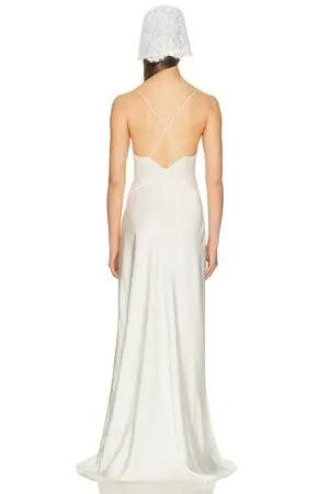 HELSA Mix Media Slip Dress