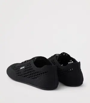 Prada Cotton Crochet Collapse Sneakers