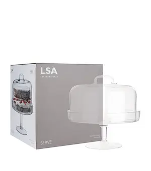 LSA INTERNATIONAL Cake Stand With Dome - Clear