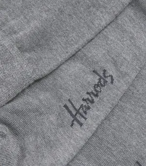 Harrods Logo Socks - Grey