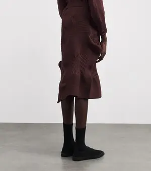 Issey Miyake Kone Kone Knit Skirt - Brown