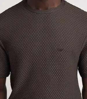 Emporio Armani Textured T-shirt - Black