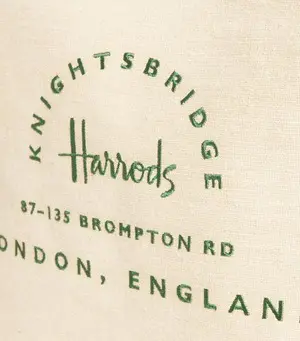 Harrods Jute And Cotton Food Halls Shopper Bag