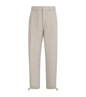 Brunello Cucinelli Linen-cotton Drill Trousers