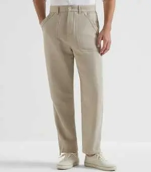 Brunello Cucinelli Linen-cotton Drill Trousers