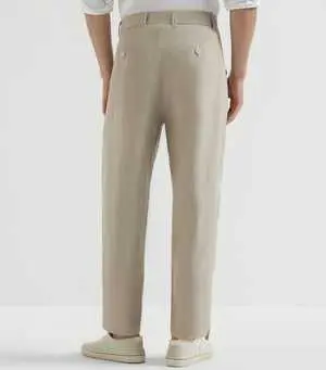 Brunello Cucinelli Linen-cotton Drill Trousers