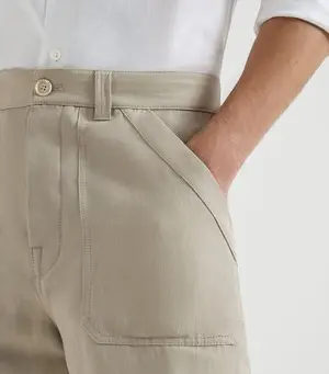 Brunello Cucinelli Linen-cotton Drill Trousers