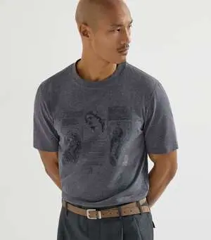 Brunello Cucinelli Cotton Graphic T-shirt