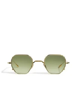 JACQUES MARIE MAGE Titanium Verlaine Sunglasses - Green