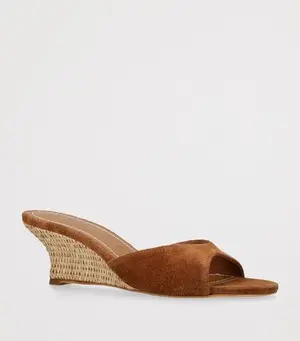 Staud Brigitte Wedge Sandals - Beige